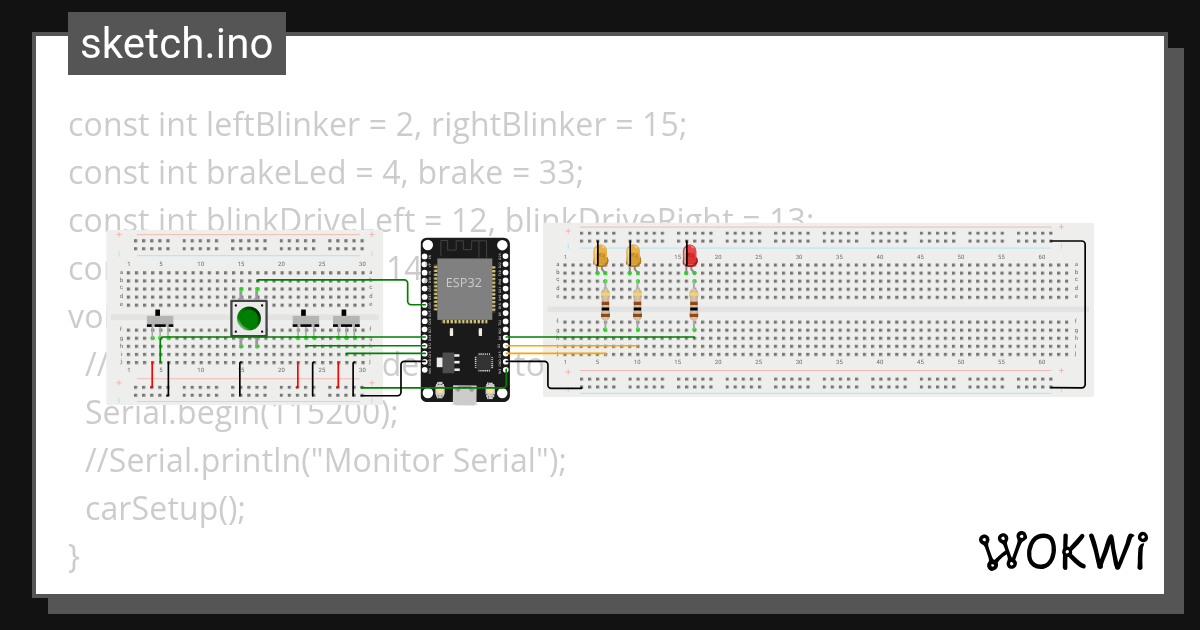 atividade sinaleira - Wokwi ESP32, STM32, Arduino Simulator