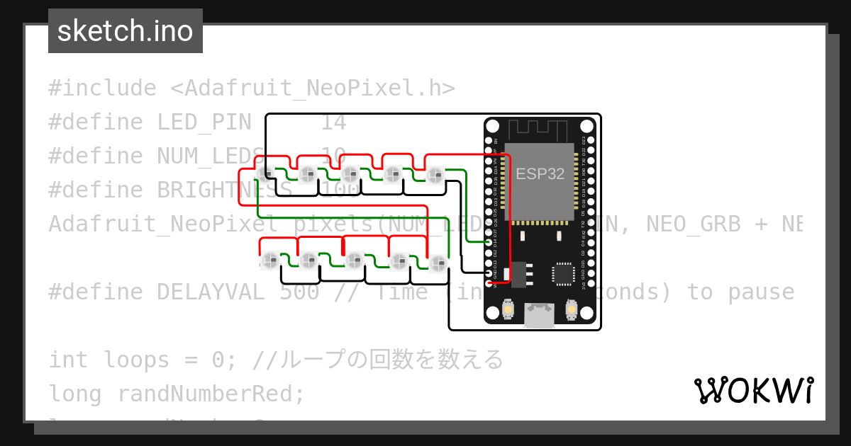 10led Random 2 Wokwi Esp32 Stm32 Arduino Simulator 9628