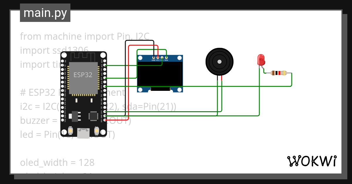 Ssd1306 Wokwi Esp32 Stm32 Arduino Simulator 