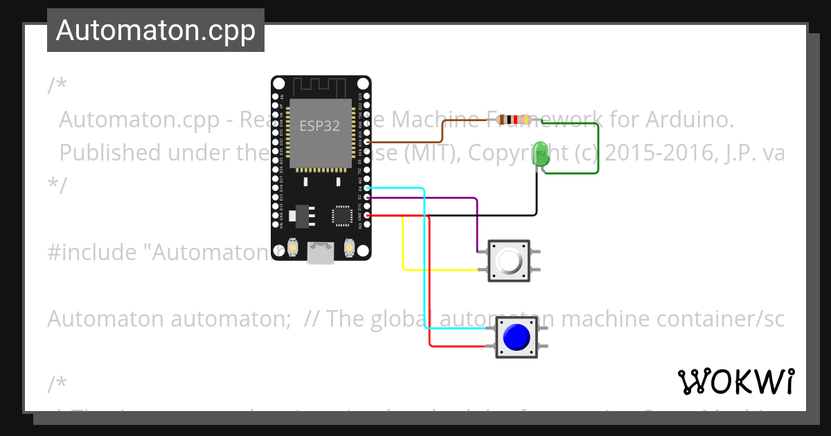 Wokwi - Online ESP32, STM32, Arduino Simulator