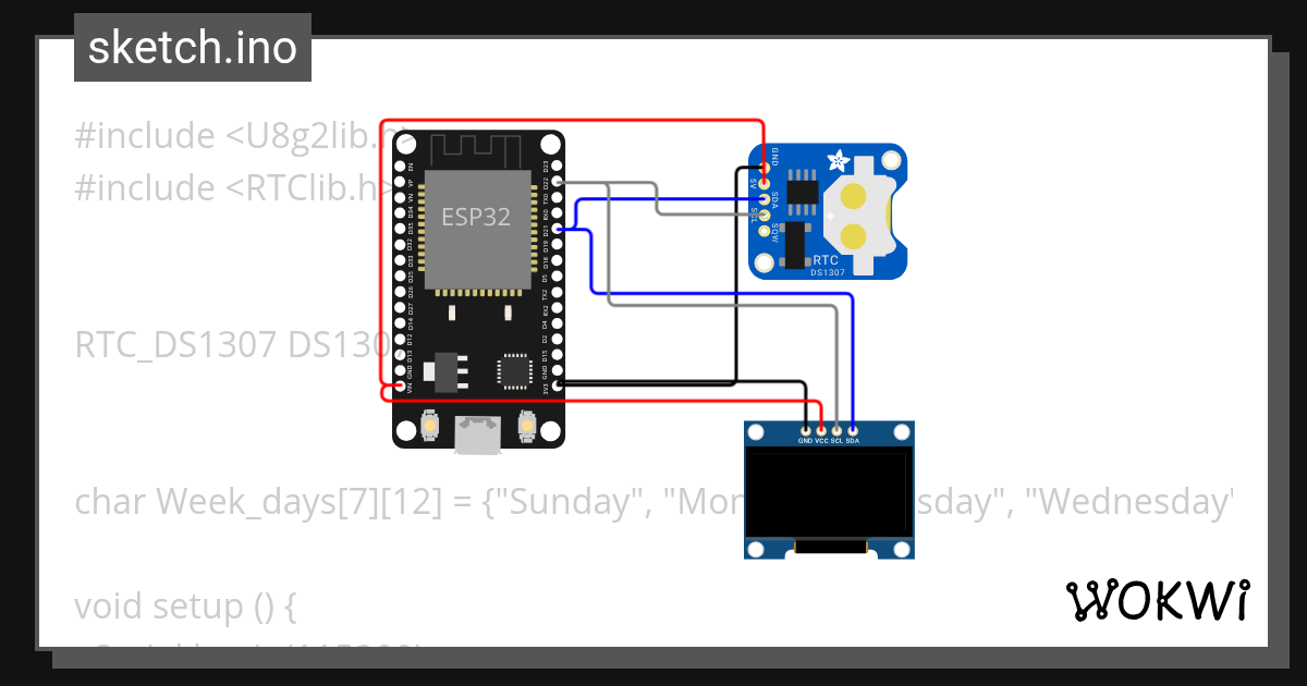 Electro - Clock - Wokwi ESP32, STM32, Arduino Simulator