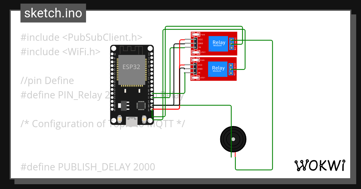 relay - Wokwi ESP32, STM32, Arduino Simulator