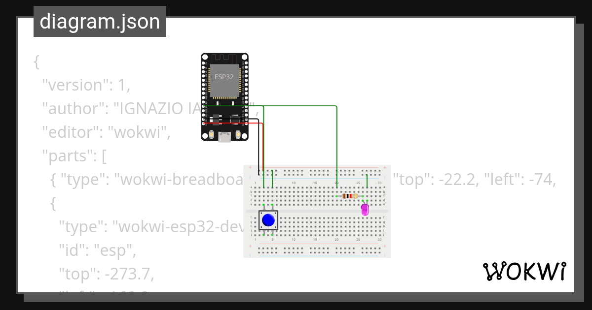 Bottone-Dimmer - Wokwi ESP32, STM32, Arduino Simulator