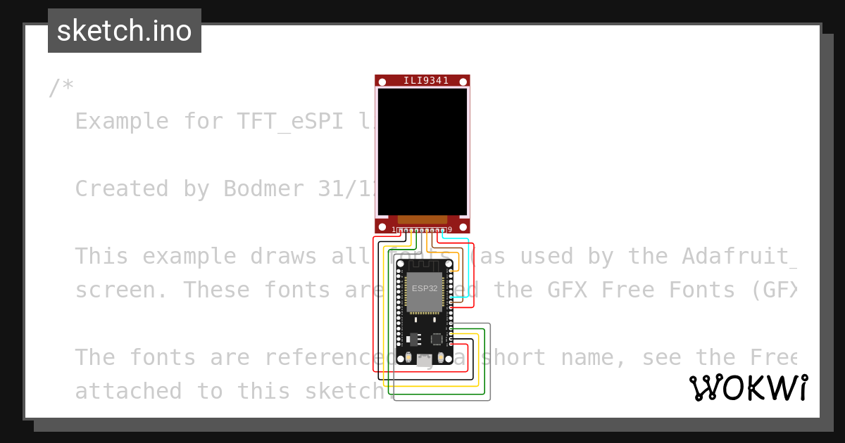 Tft Test Adafruitili9341 Wokwi Arduino And Esp32 Simulator 9851