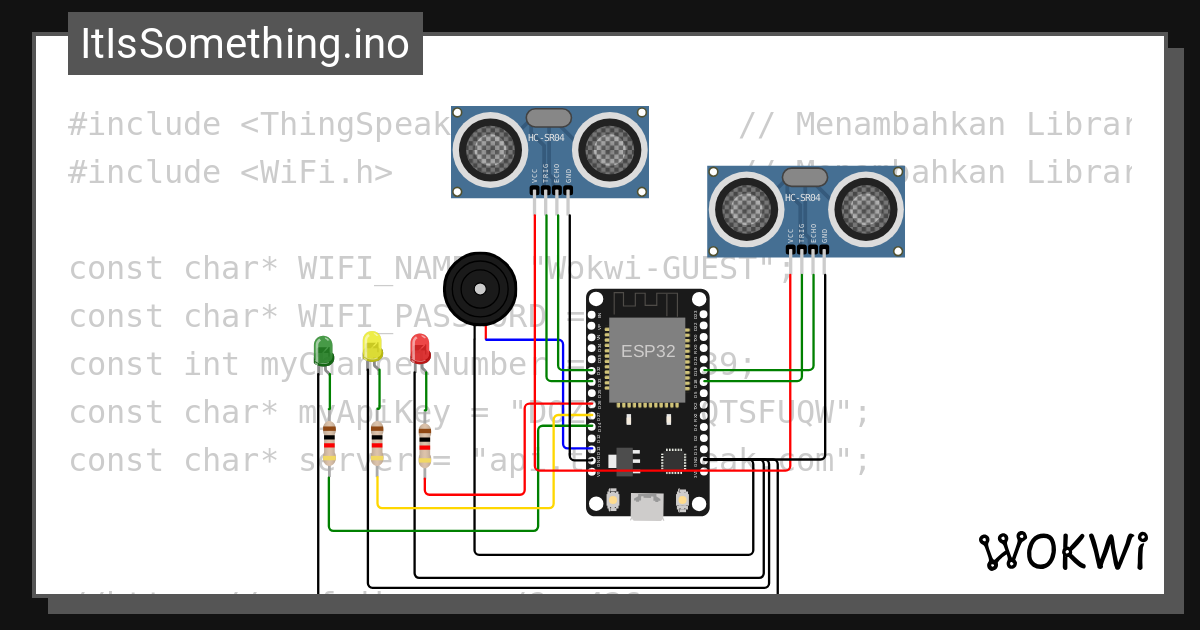 Detect Banjir Thingspeak Copy2 Wokwi Esp32 Stm32 Arduino Simulator 