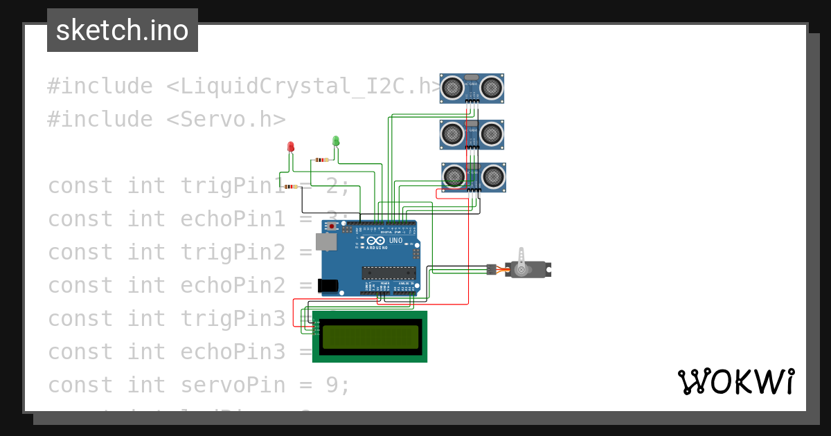 Rover Triple Sensor Wokwi Esp32 Stm32 Arduino Simulator 7779