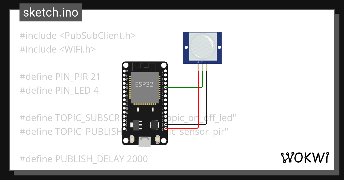pir - Wokwi ESP32, STM32, Arduino Simulator