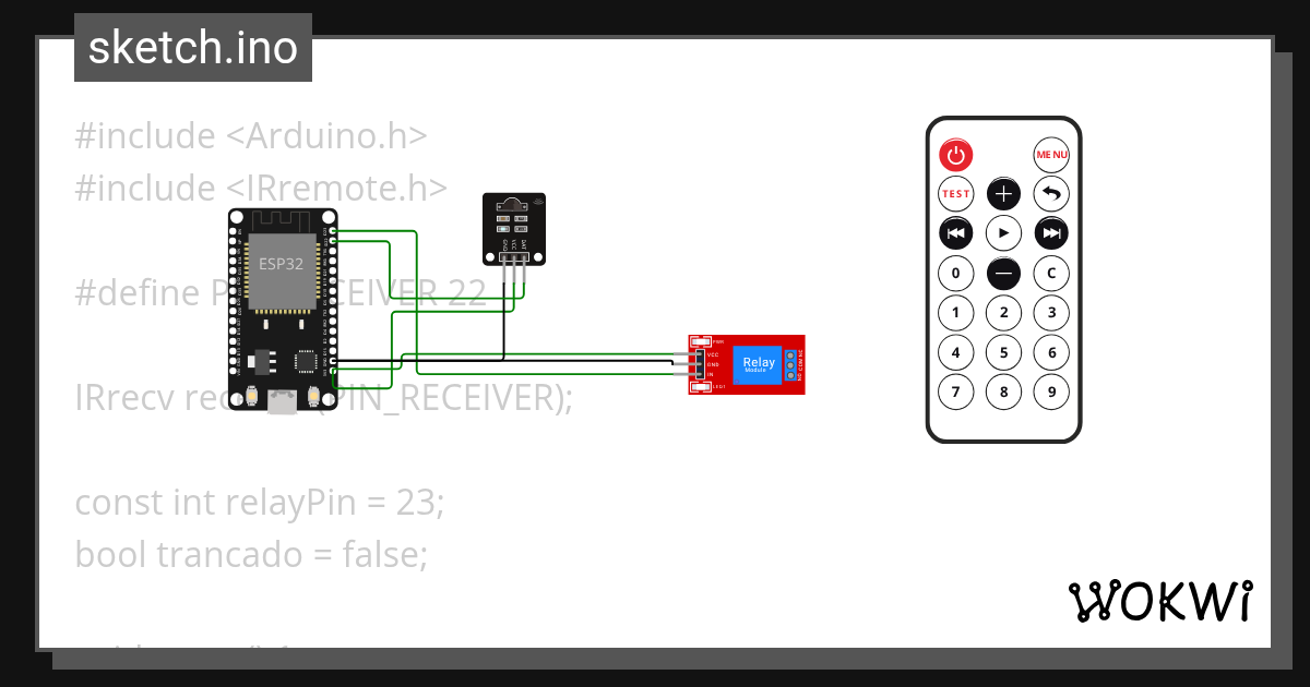 questão 1) E - Wokwi ESP32, STM32, Arduino Simulator