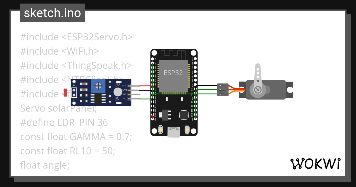 Solar Wokwi Esp32 Stm32 Arduino Simulator 6989