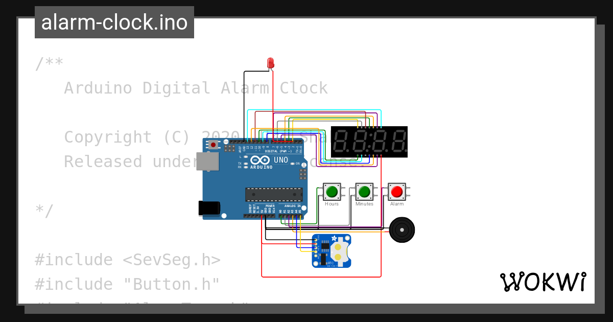 Alarm Clock With Rtc Assignment 1 Wokwi Arduino And Esp32 Simulator 4829