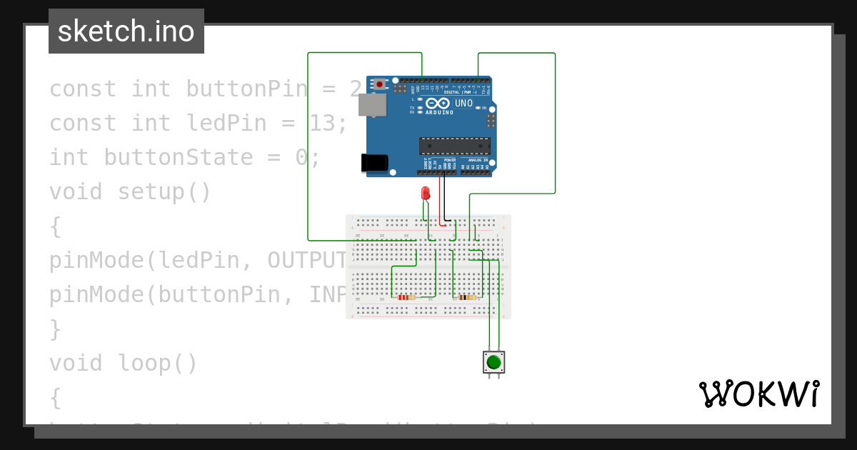 Push Button Control Led Ponce Wokwi Esp32 Stm32 Arduino Simulator 4593