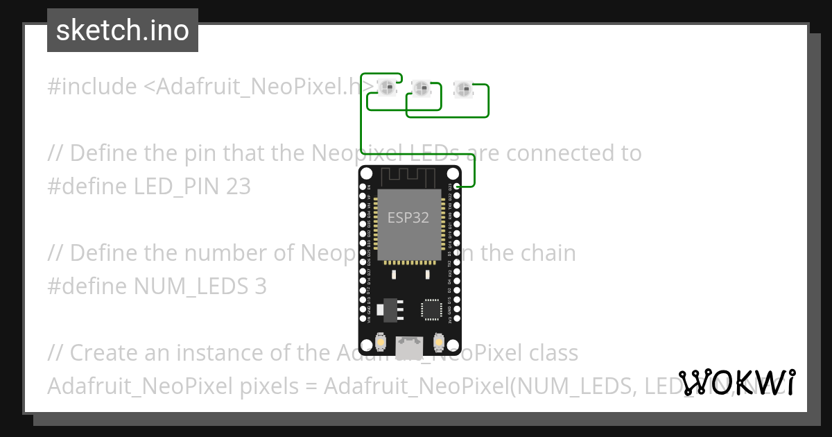 periscope blinkies - Wokwi ESP32, STM32, Arduino Simulator