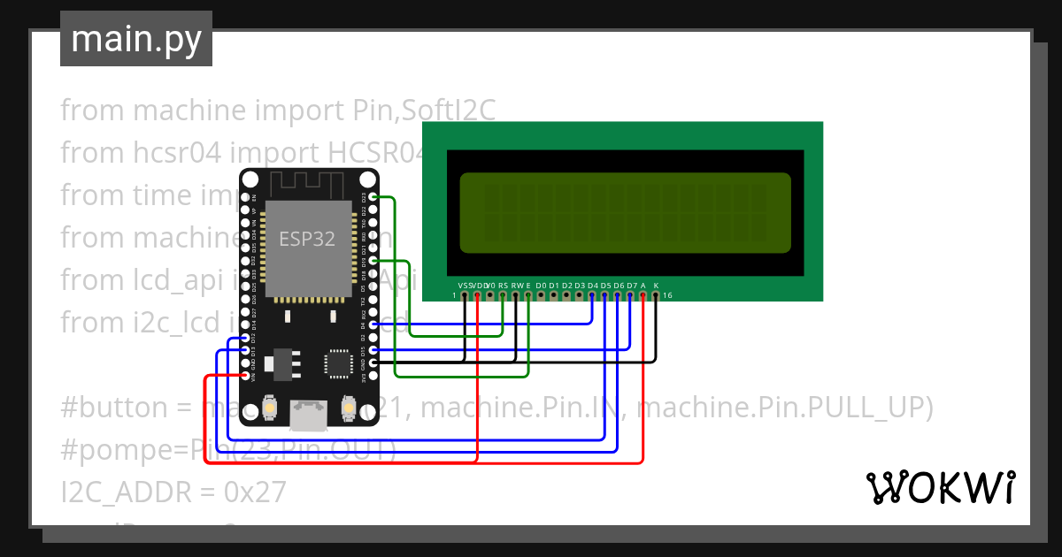 Lcd_Without_i2c.py - Wokwi ESP32, STM32, Arduino Simulator