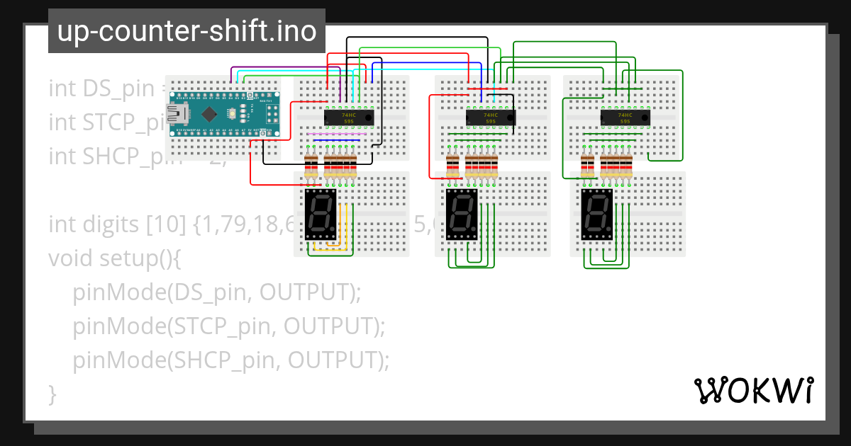 SLF-upCounter - Wokwi ESP32, STM32, Arduino Simulator