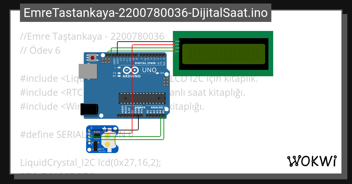 Emretastankaya Ödev6 Lcd Ekran Wokwi Esp32 Stm32 Arduino Simulator 4481