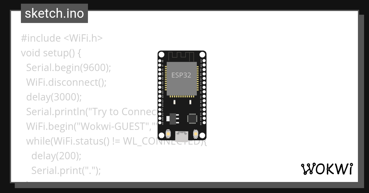 Wifi Setup Wokwi Esp32 Stm32 Arduino Simulator 