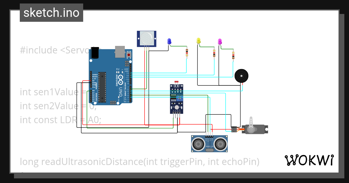 HOME AUTOMATION - Wokwi ESP32, STM32, Arduino Simulator