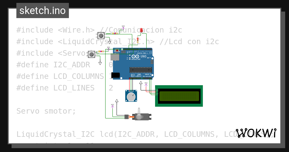 Pulsadores Y Servomotor Wokwi Esp32 Stm32 Arduino Simulator
