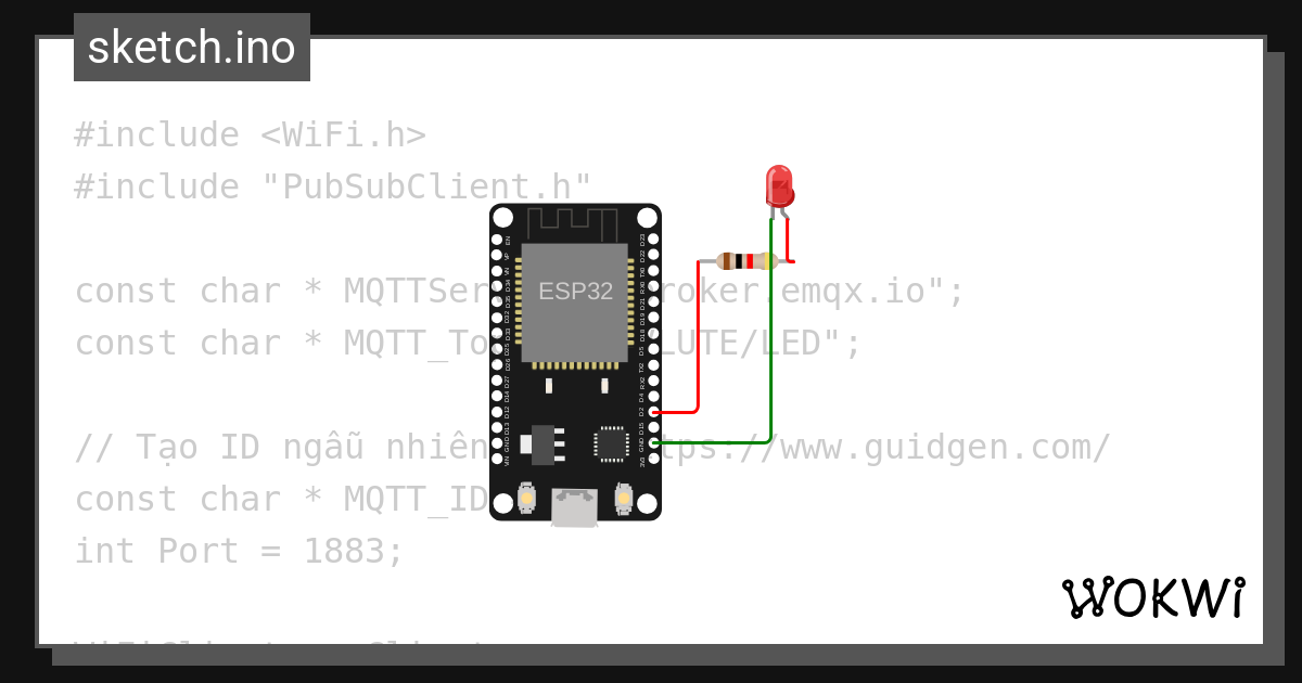 Led Mqtt Wokwi Esp32 Stm32 Arduino Simulator 1531