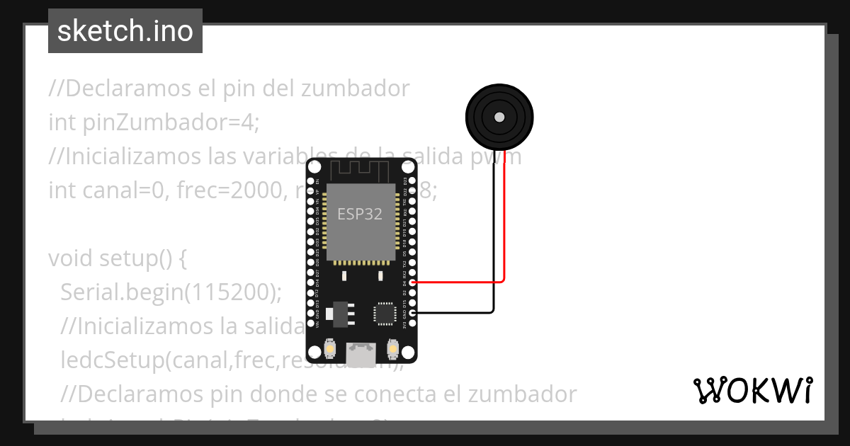Zumbador - Wokwi ESP32, STM32, Arduino Simulator Zumbador - Wokwi ESP32, STM32, Arduino Simulator