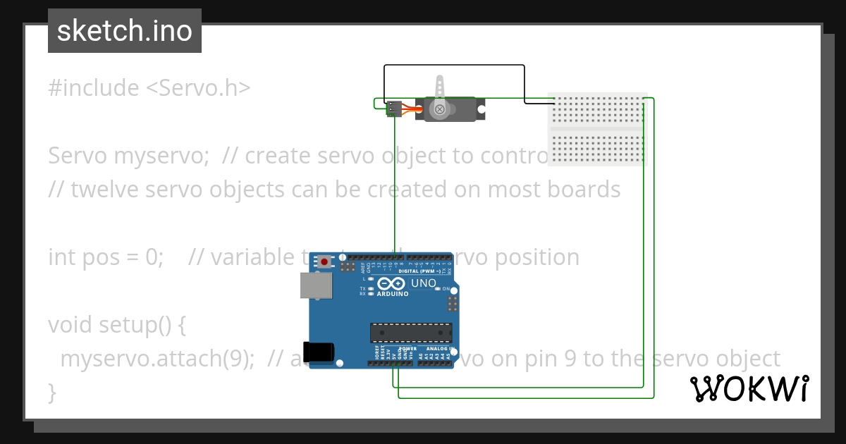 servo - Wokwi ESP32, STM32, Arduino Simulator