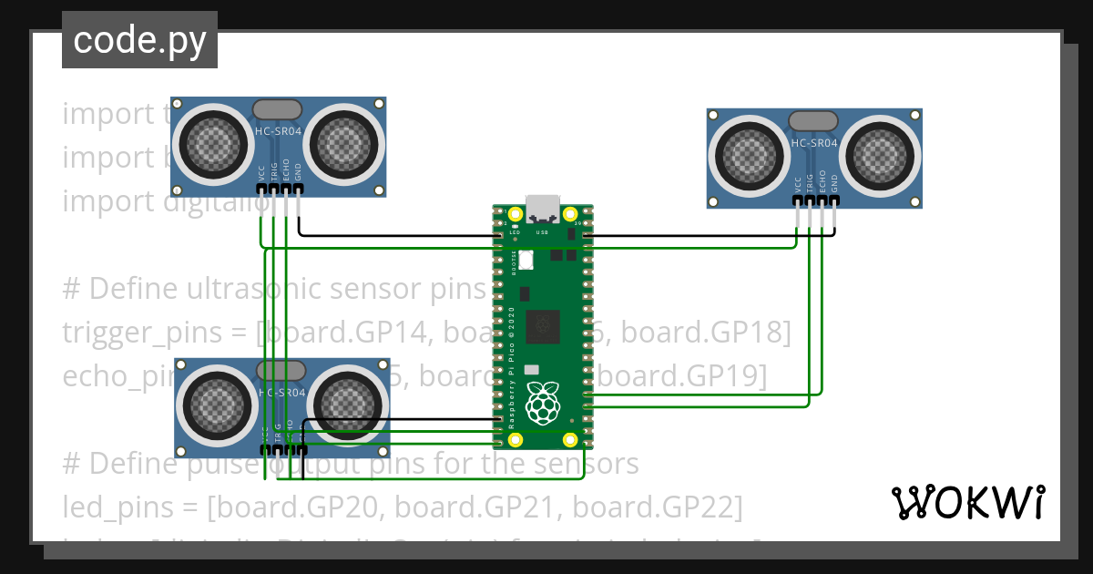 Ultasonic Sensor Wokwi Esp32 Stm32 Arduino Simulator 5967