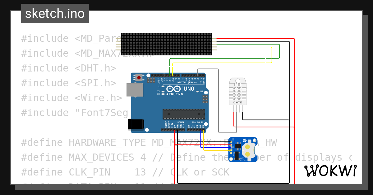 Vigneshwarans Smart Clock System Wokwi Esp32 Stm32 Arduino Simulator 5675