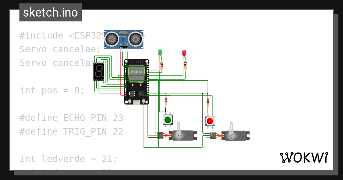 Cancela 2 Wokwi Esp32 Stm32 Arduino Simulator 0086