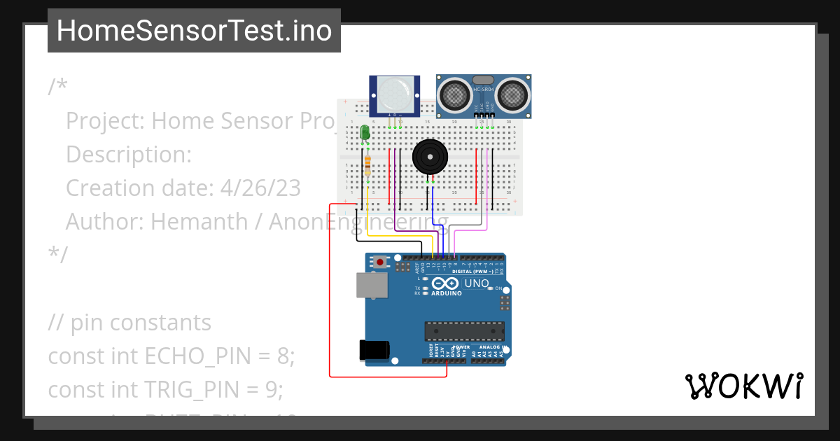 Homesensortest Wokwi Esp32 Stm32 Arduino Simulator 