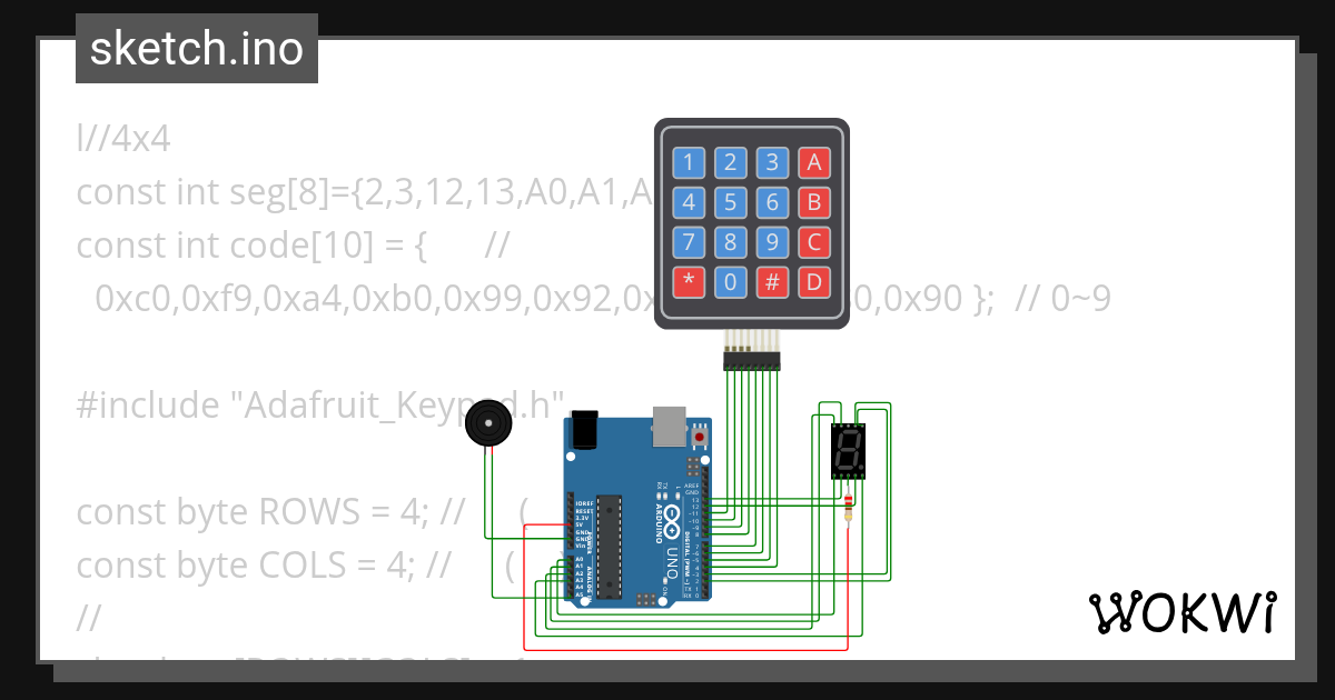 keypad_seven_buzzer3 Copy - Wokwi ESP32, STM32, Arduino Simulator