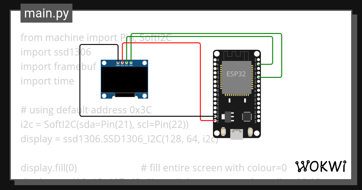 esercizio_schermo - Wokwi ESP32, STM32, Arduino Simulator