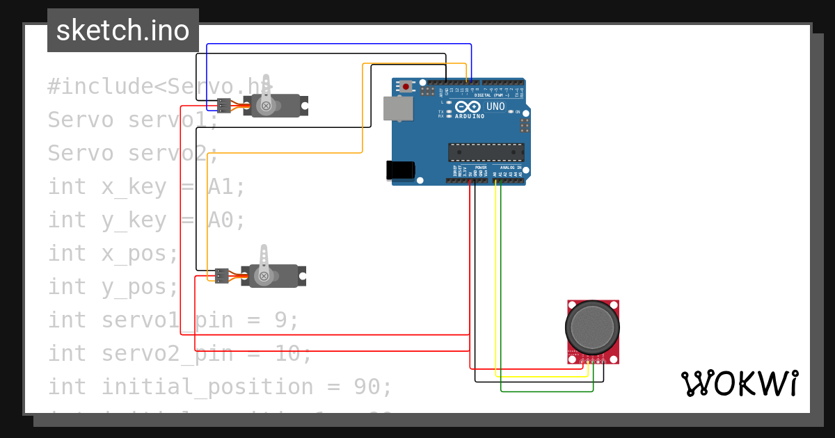 Joystic Wokwi Esp32 Stm32 Arduino Simulator