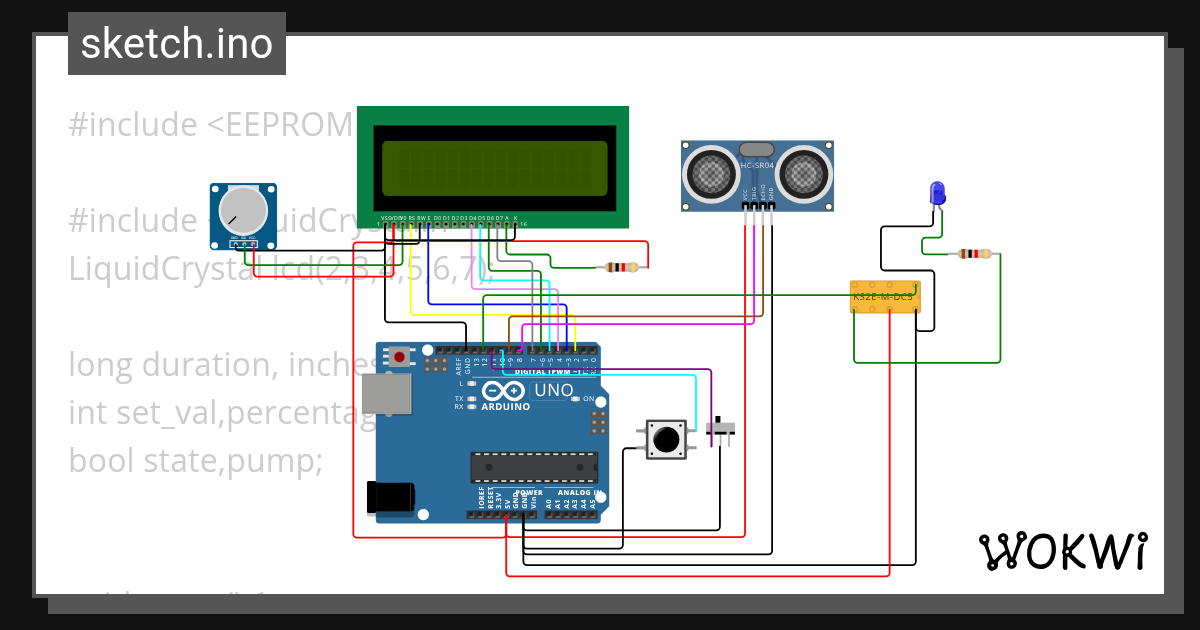 Automatic water level mang.(ass-1) - Wokwi ESP32, STM32, Arduino Simulator