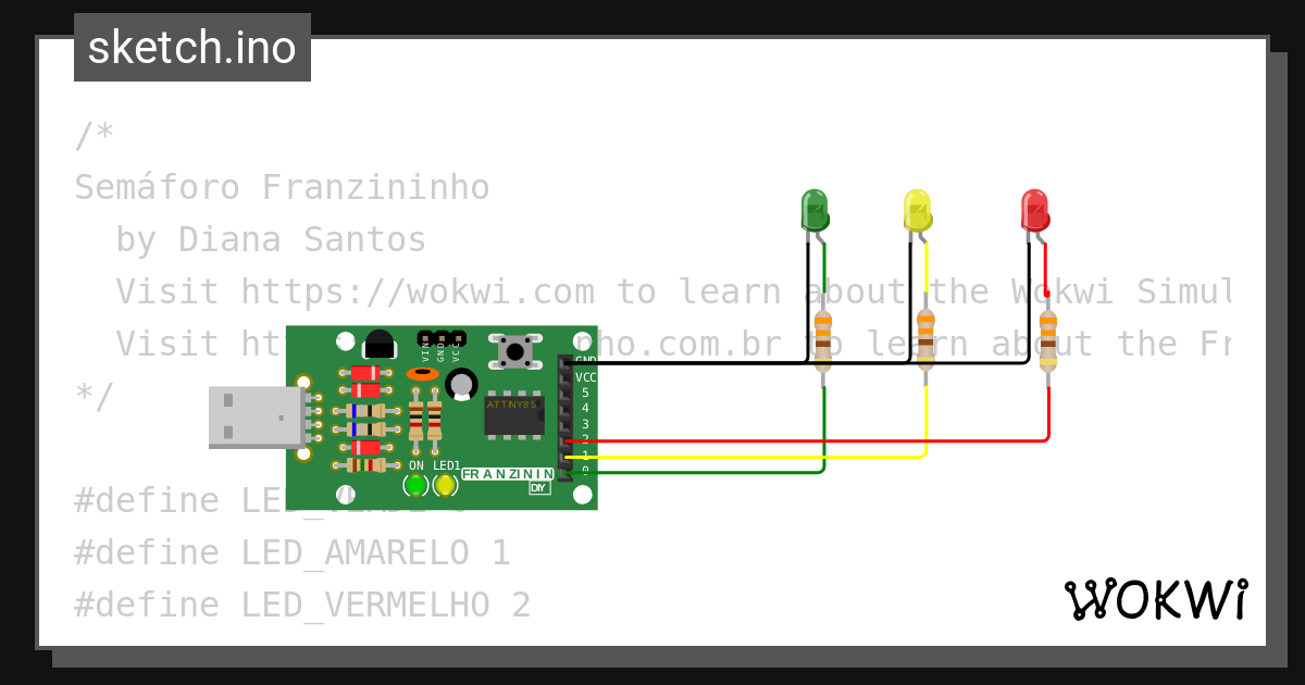 Semaforo Wokwi Esp32 Stm32 Arduino Simulator 5817