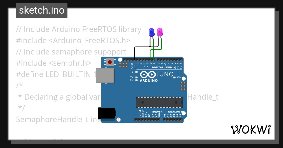 Uno Multitasking Wokwi Esp32 Stm32 Arduino Simulator