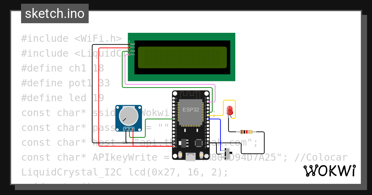 Dados Na Nuvem Wokwi Esp32 Stm32 Arduino Simulator