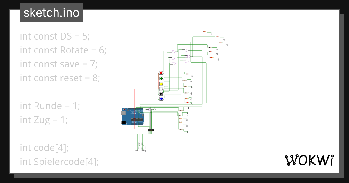 Mastermind - Wokwi ESP32, STM32, Arduino Simulator