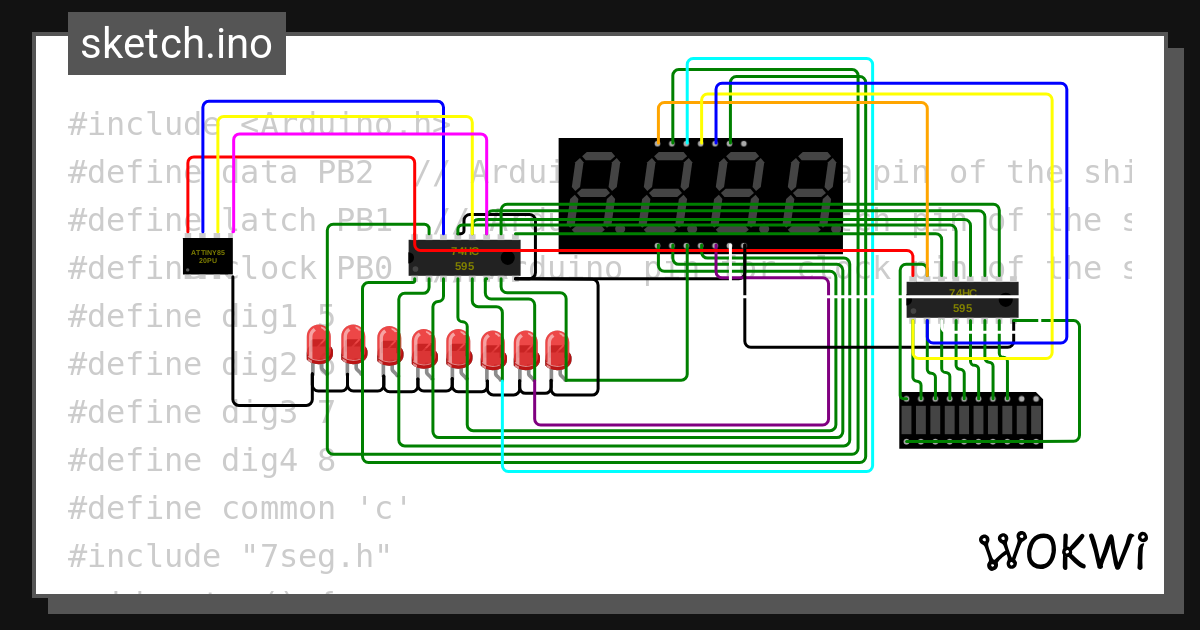Tiny74hc595 Wokwi Esp32 Stm32 Arduino Simulator 2346