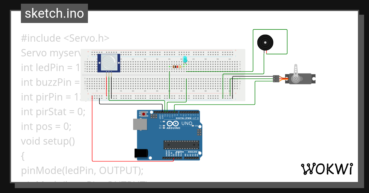 Smart Home Door Automation Wokwi Esp32 Stm32 Arduino Simulator