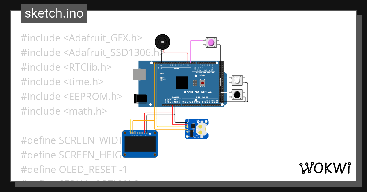 rtc_ssd1306_sample - Wokwi ESP32, STM32, Arduino Simulator