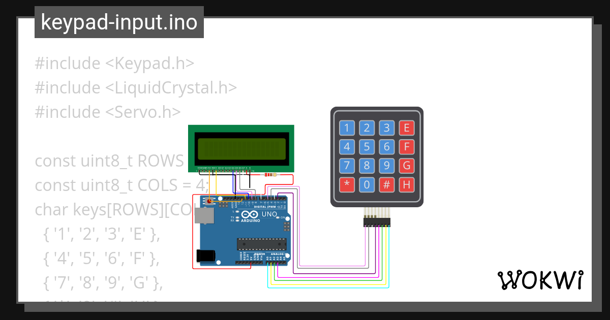 keypad-input.ino Copy 2 Copy - Wokwi ESP32, STM32, Arduino Simulator keypad-input.ino Copy 2 Copy - Wokwi ESP32, STM32, Arduino Simulator