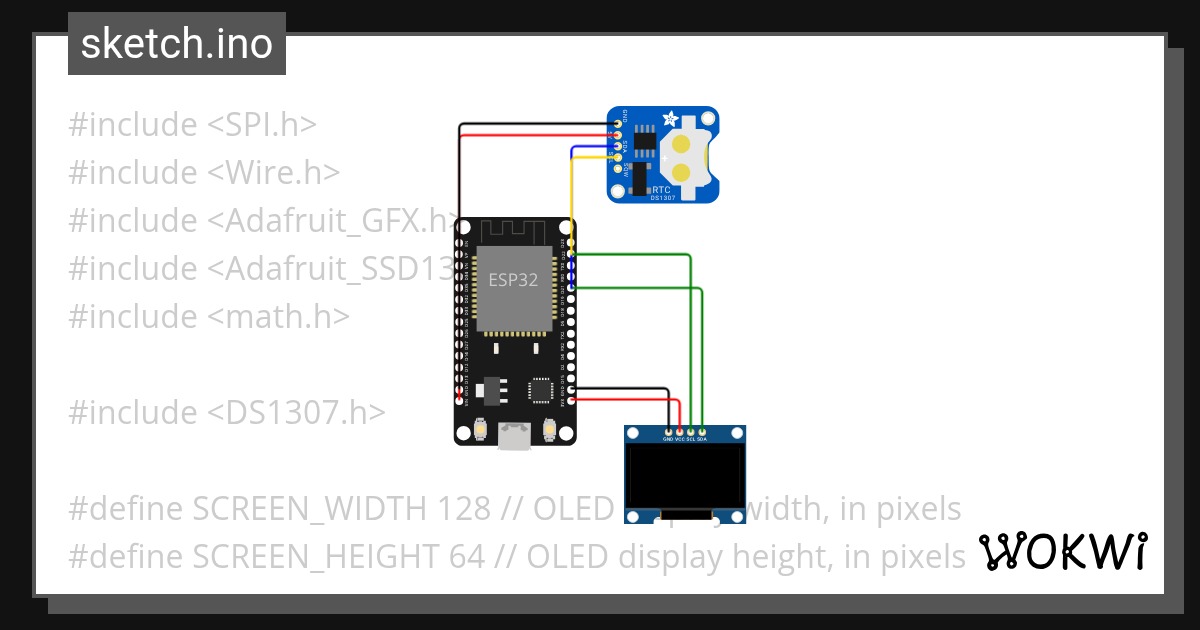 Clock - Wokwi ESP32, STM32, Arduino Simulator