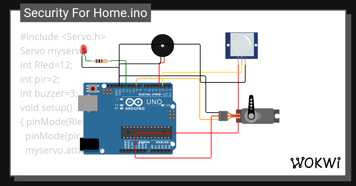 Smart Home - Wokwi ESP32, STM32, Arduino Simulator