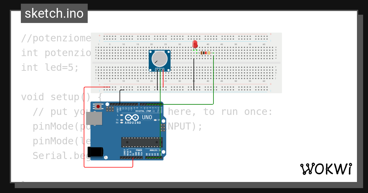 Potenziometro Maggiore Di 255 E 70 E Led Acceso Wokwi Esp32 Stm32 Arduino Simulator 0368