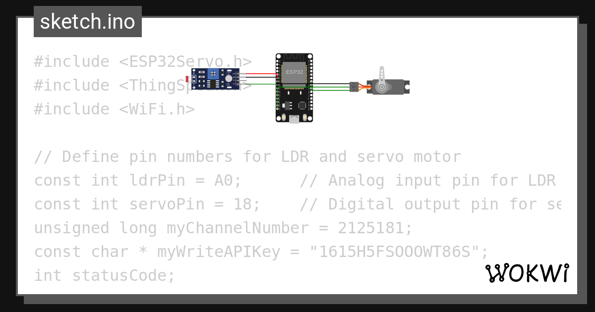 Things Speak Solar Panel Wokwi Esp32 Stm32 Arduino Simulator