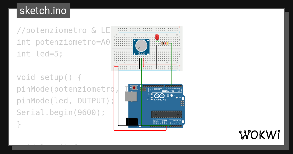 Potenziometro Wokwi Esp32 Stm32 Arduino Simulator 0384