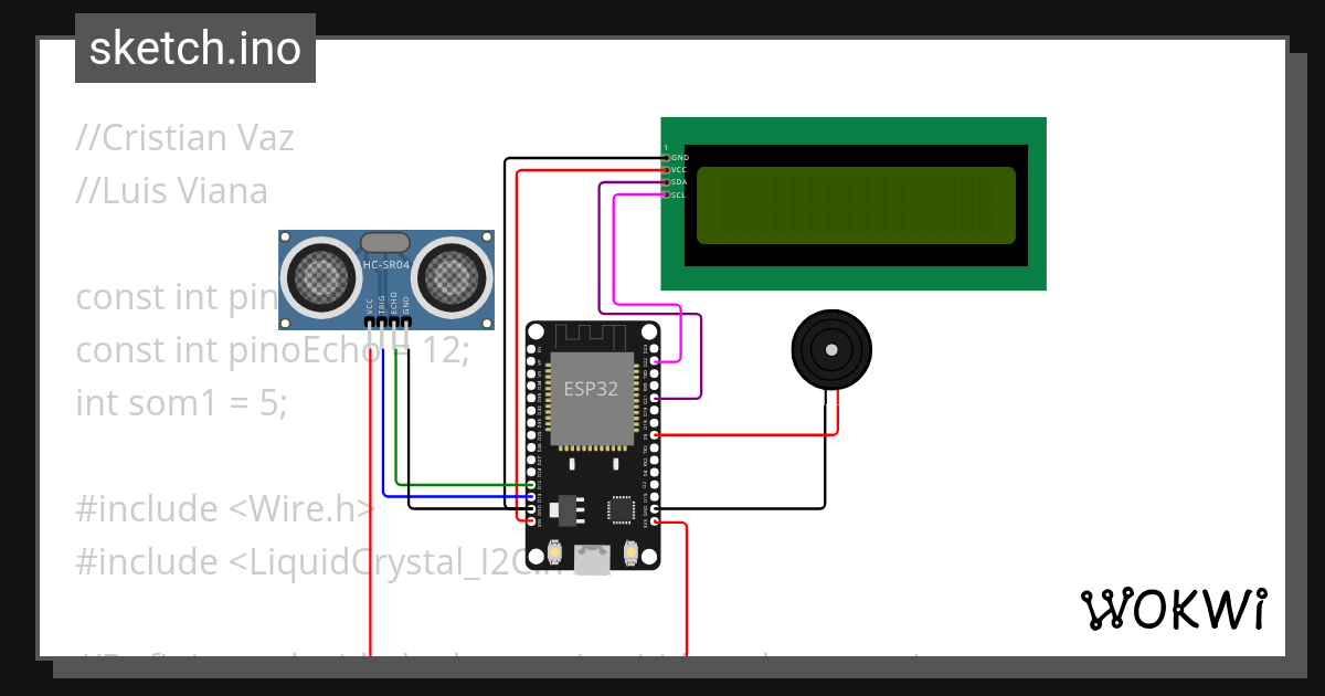 Cristian e Luis - Wokwi ESP32, STM32, Arduino Simulator