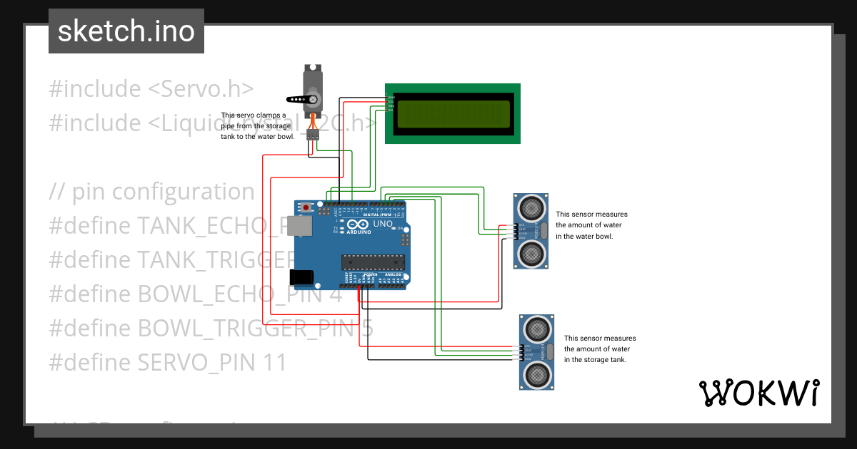 smart-water-bowl - Wokwi ESP32, STM32, Arduino Simulator