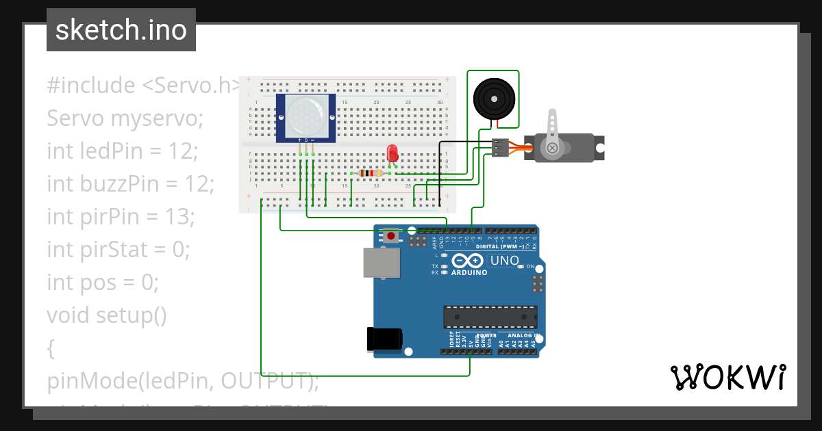 Home Security Iot Wokwi Esp32 Stm32 Arduino Simulator