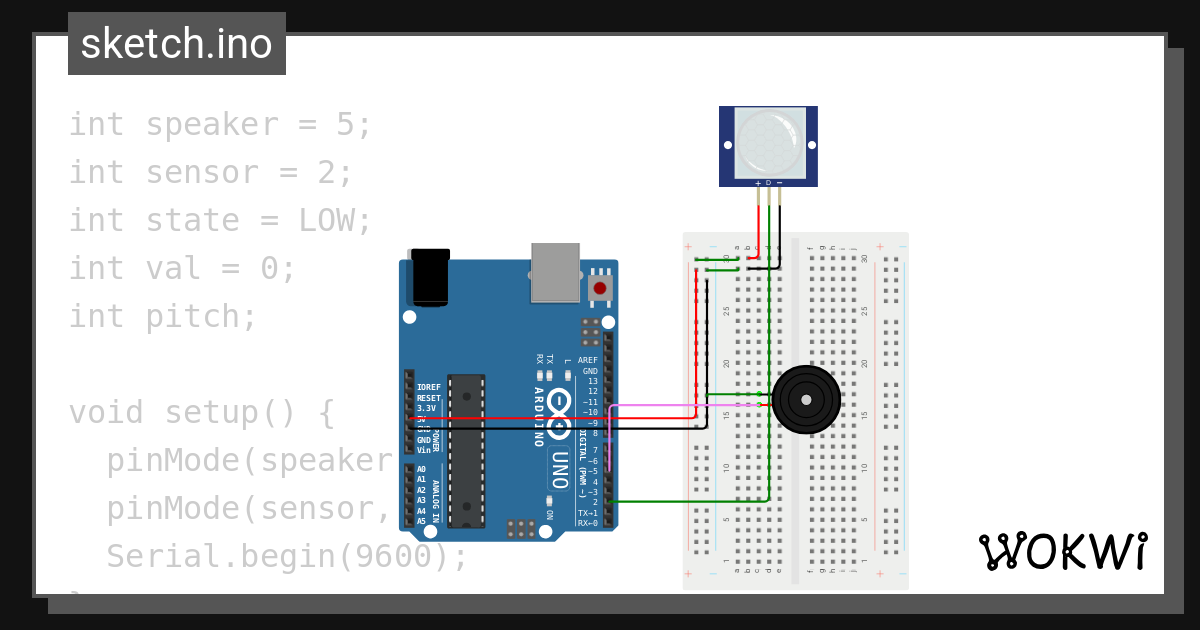 Project Motion Thingy Wokwi Esp32 Stm32 Arduino Simulator 9113
